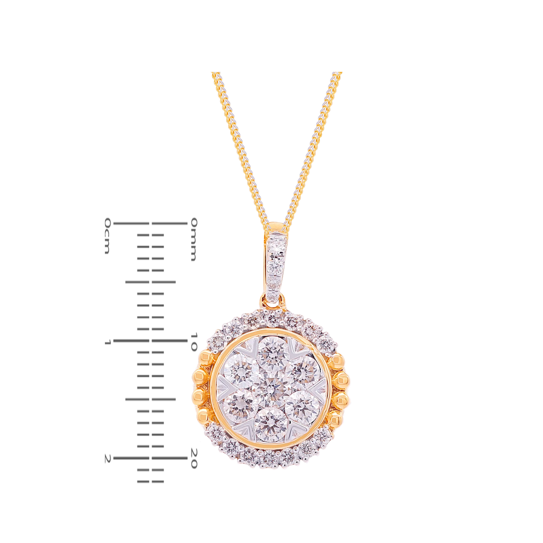 2.32Ct VS/GHI Diamond Pendant Set in 18K Gold – Malani Jewelers